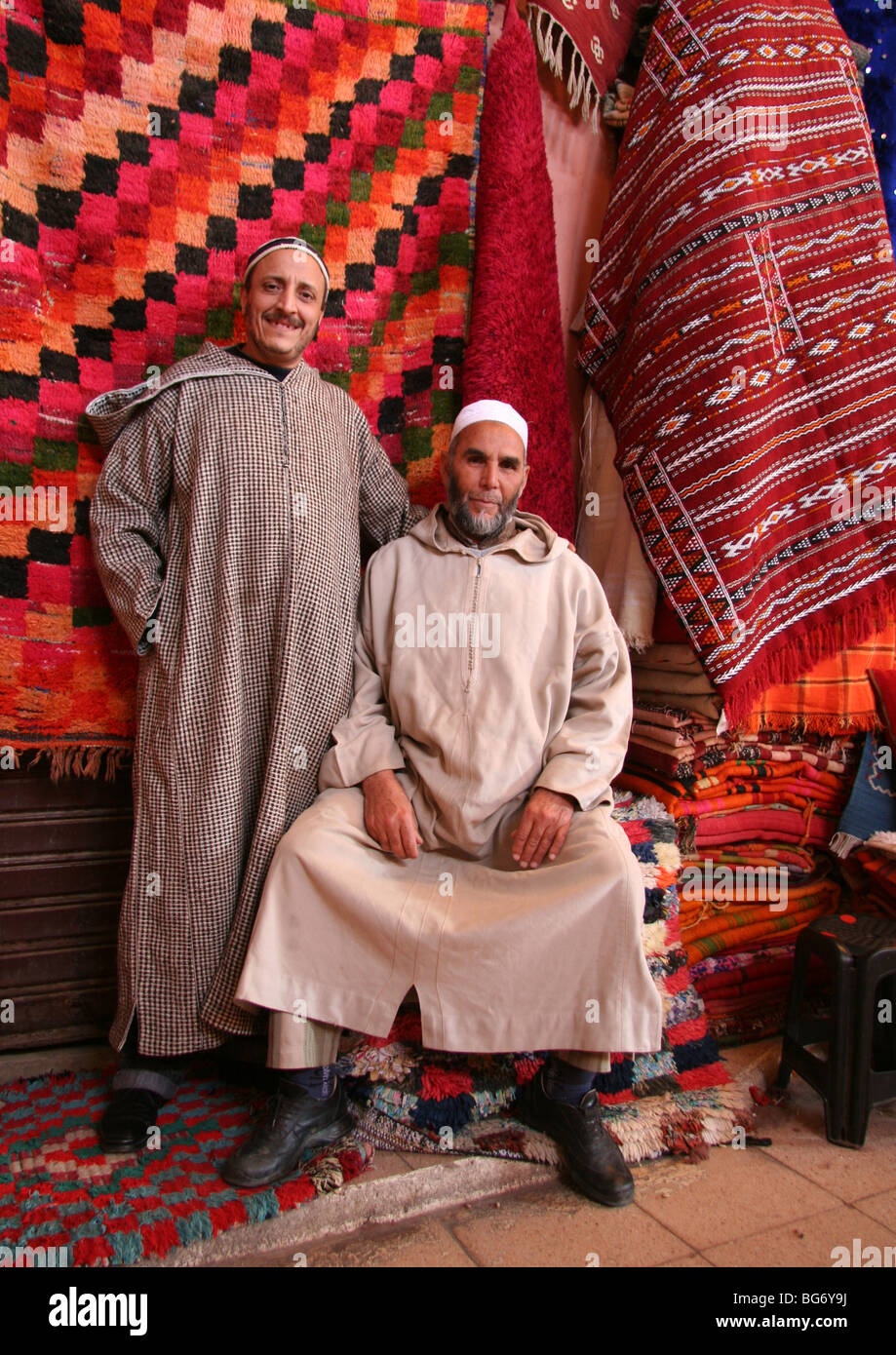 Bazar Ben Allal Stock Photo - Alamy