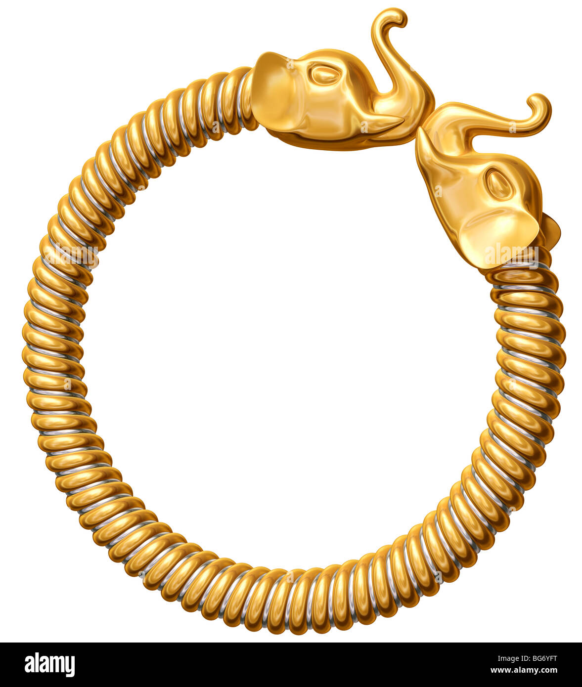 Original illustration of an isolated elephant bangle Stock Photo - Alamy