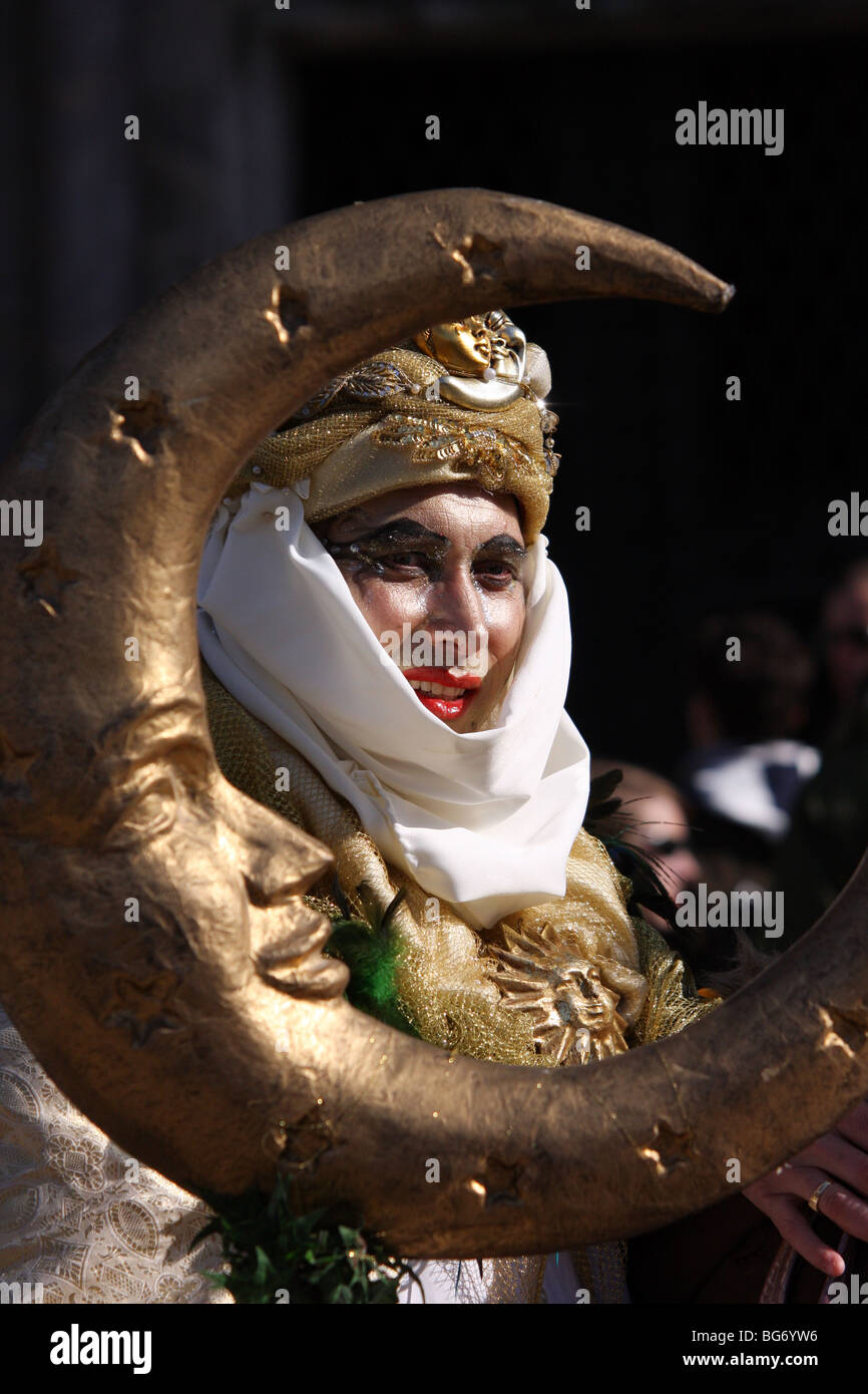 Venice carnival sun costume hi-res stock photography and images - Alamy
