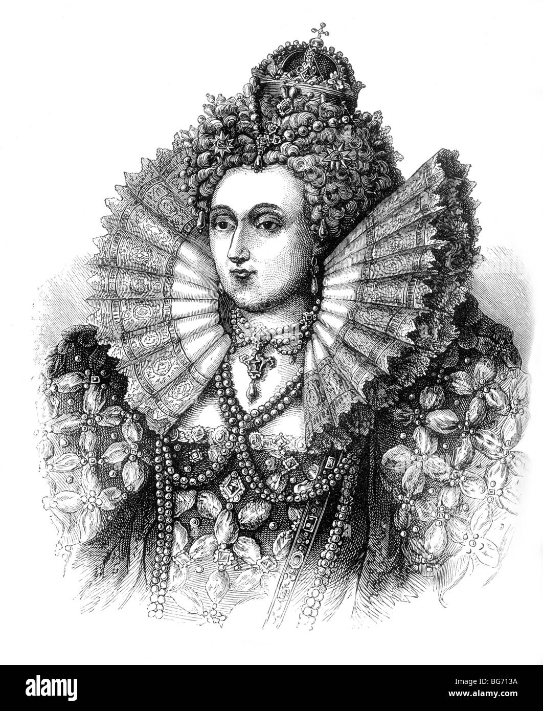 Elizabeth first portrait hi-res stock photography and images - Alamy