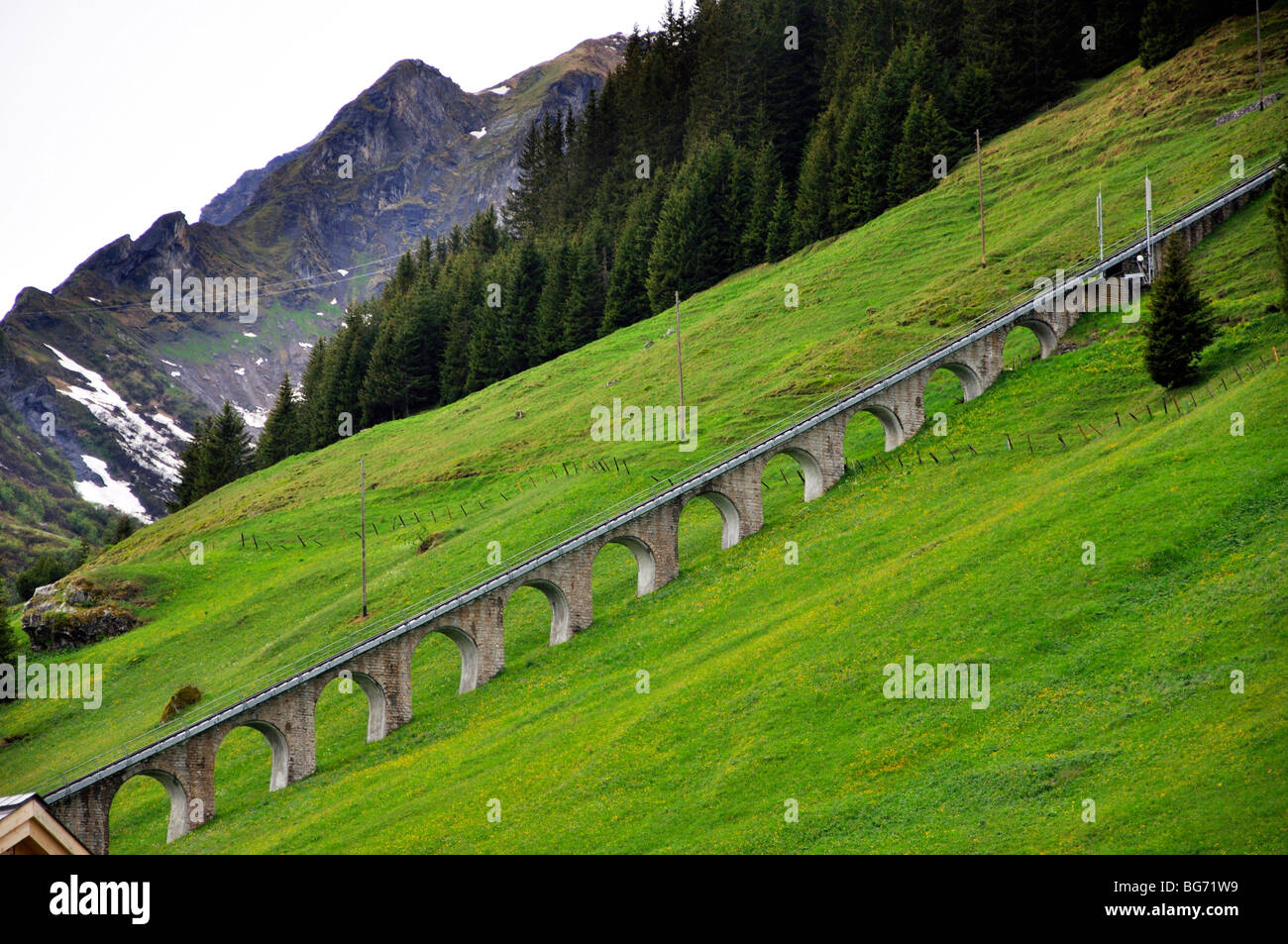 Swiss alps funicular hi-res stock photography and images - Alamy