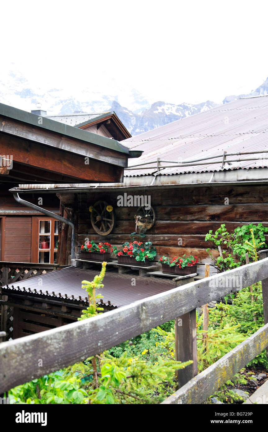 Switzerland house fence hi-res stock photography and images - Alamy