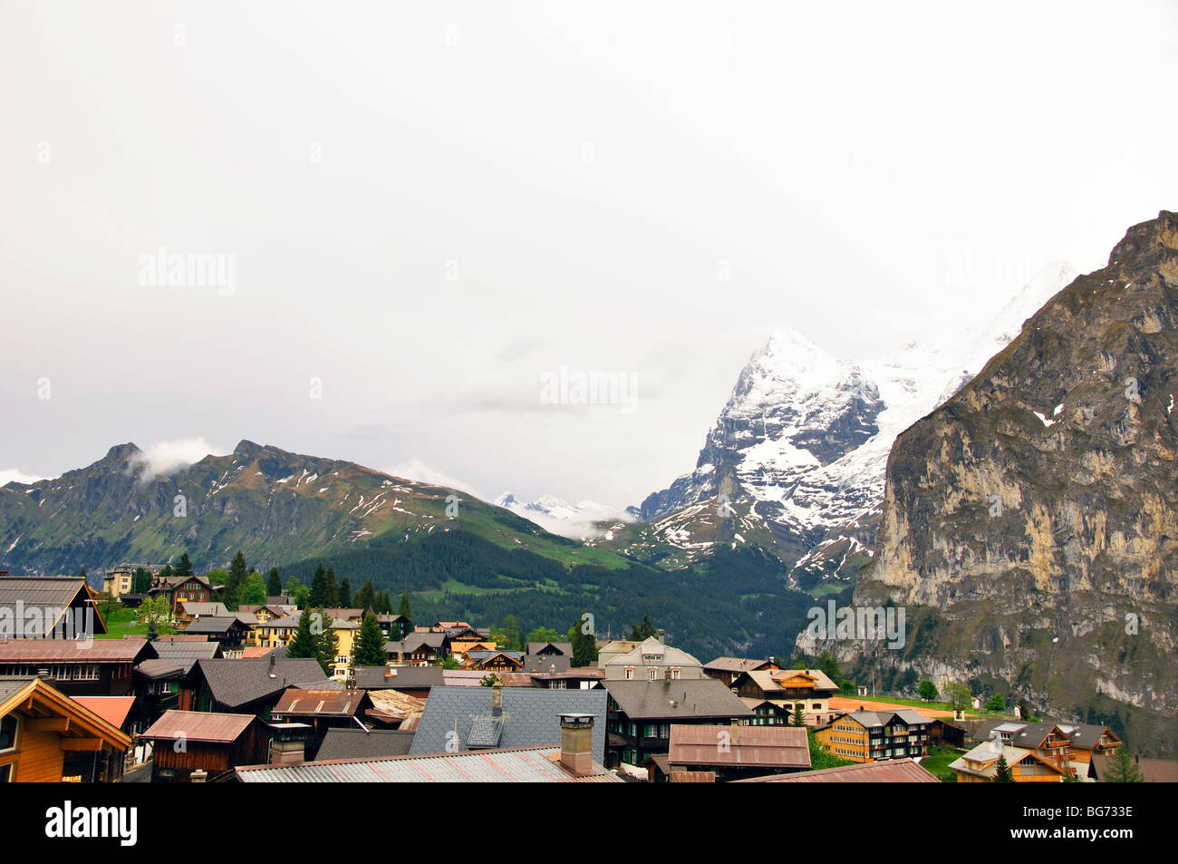 View from mürren village hi-res stock photography and images - Alamy