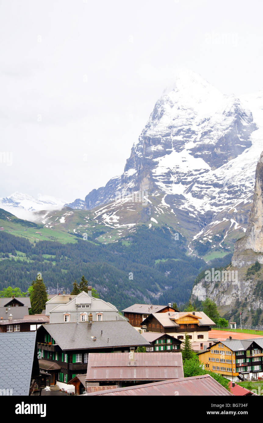 View from Murren, Switzerland Stock Photo - Alamy