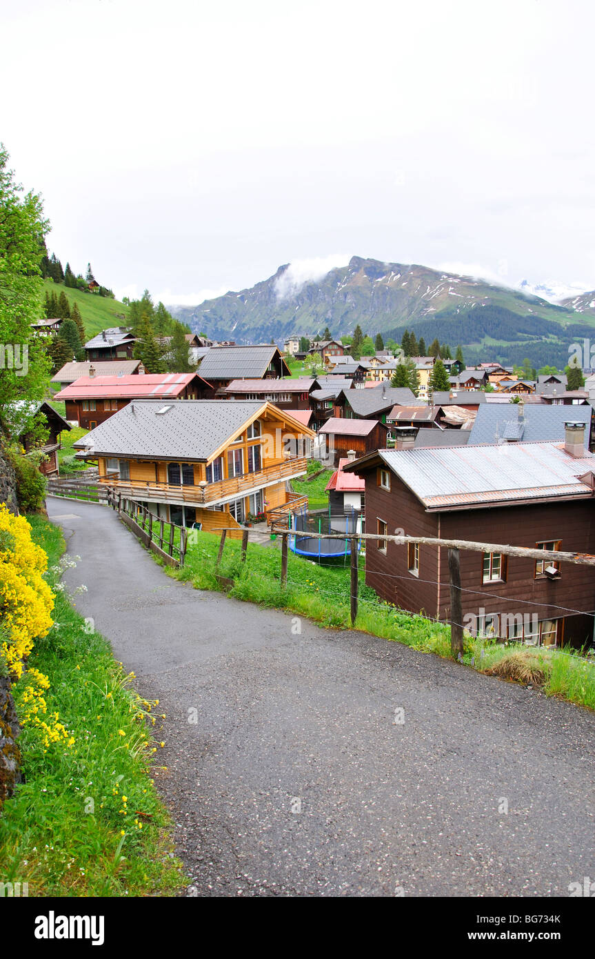 View from mürren village hi-res stock photography and images - Alamy