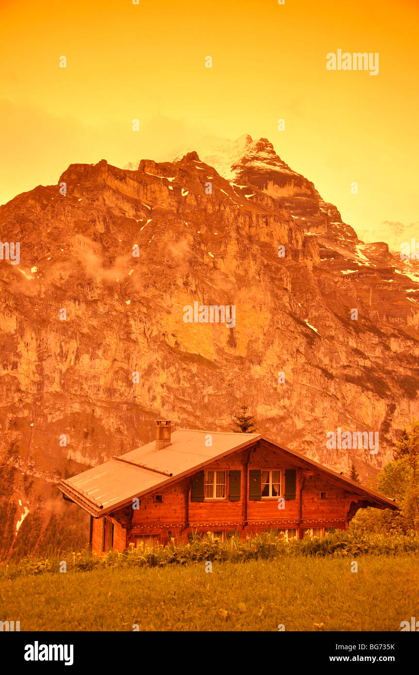 Murren Village House Switzerland High Resolution Stock Photography and ...