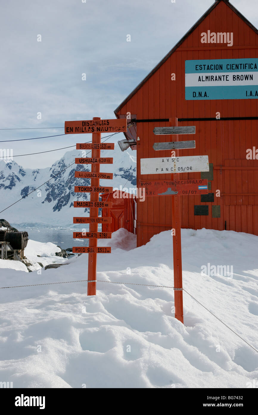 Almirante Brown Base Antarctica Stock Photo - Alamy