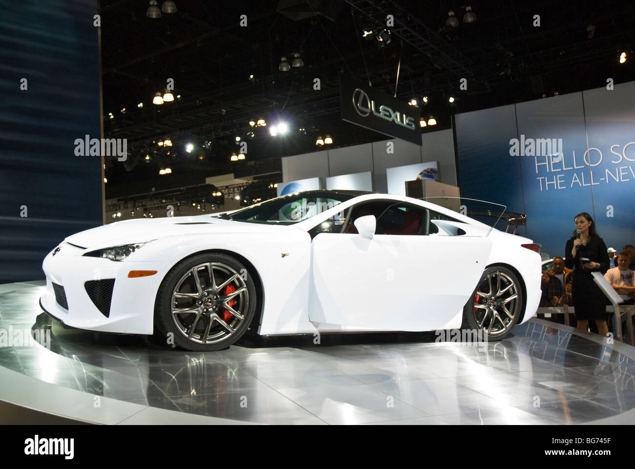 The Lexus LFA (N.A. Debut) at the 2009 LA Auto Show in the Los Angeles ...