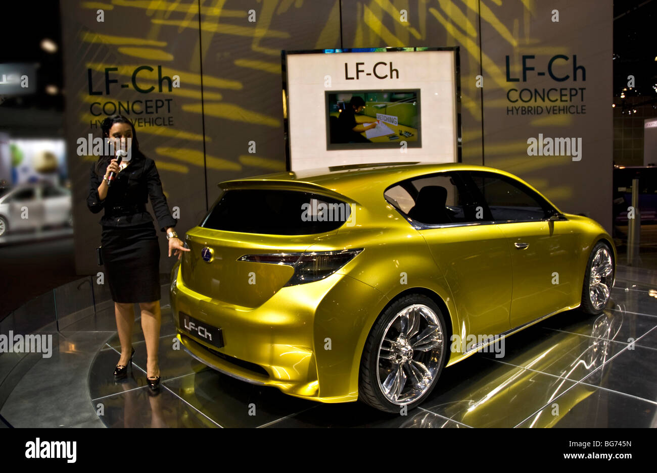 The Lexus LF-Ch concept (N.A. Debut) at the 2009 LA Auto Show in the ...