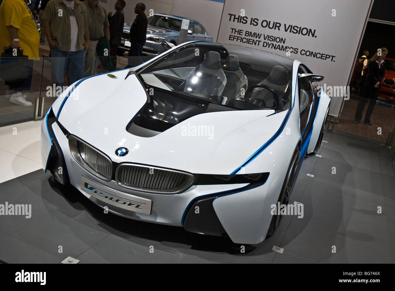 The BMW Vision Efficient Dynamics concept car at the 2009 LA Auto Show ...