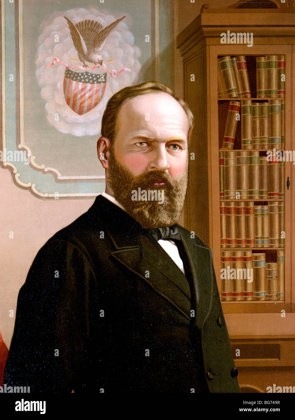 President James A. Garfield, half-length portrait, standing, facing ...