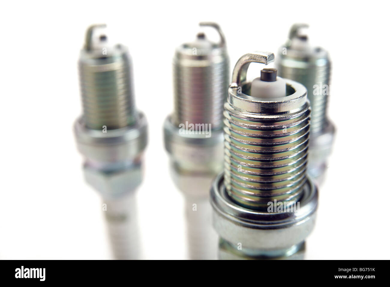 Spark plug isolated on a white background Stock Photo - Alamy