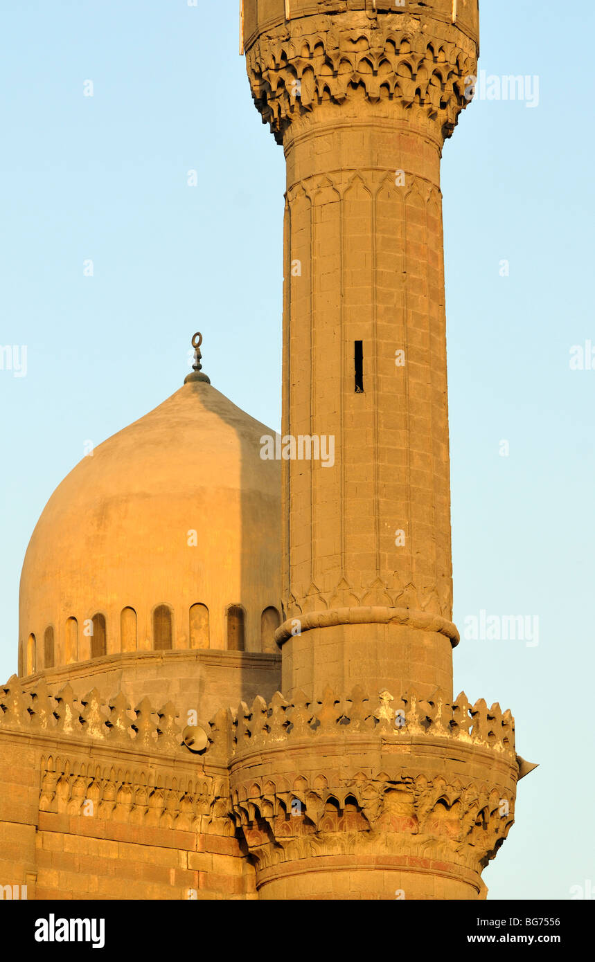 Detail of Mosque Dome and Minaret, Islamic Cairo, Egypt Stock Photo - Alamy