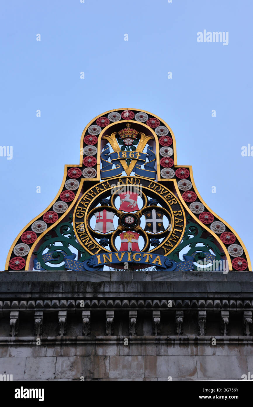 LONDON, UK - NOVEMBER 28, 2009: Insignia of London, Chatham and Dover ...