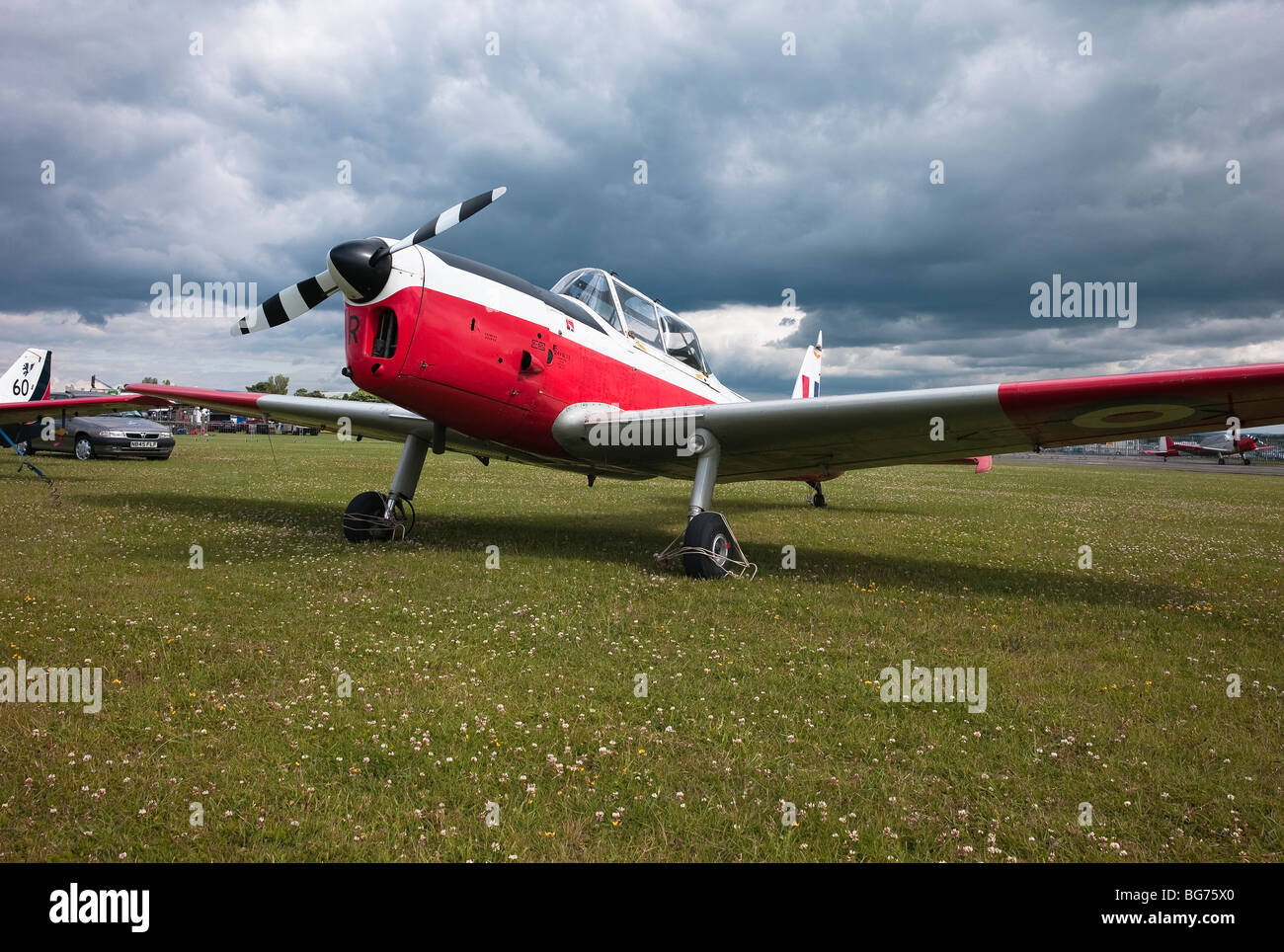 de Havilland Canada DHC-1 Chipmunk training aircraft at Kemble air show ...