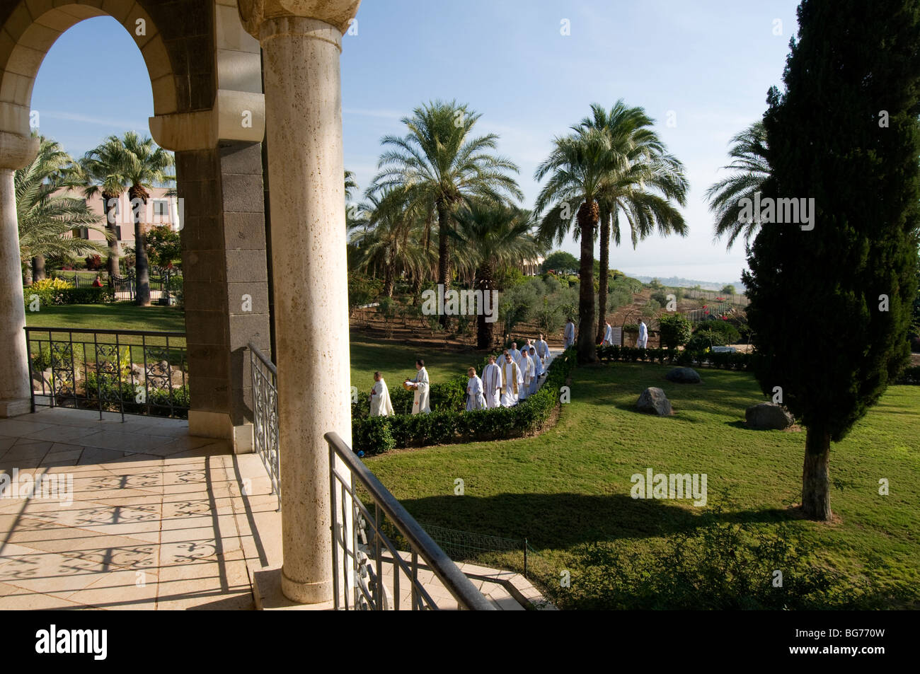Mt.of Beatitudes ,Galilee Israel,novitiates Stock Photo - Alamy