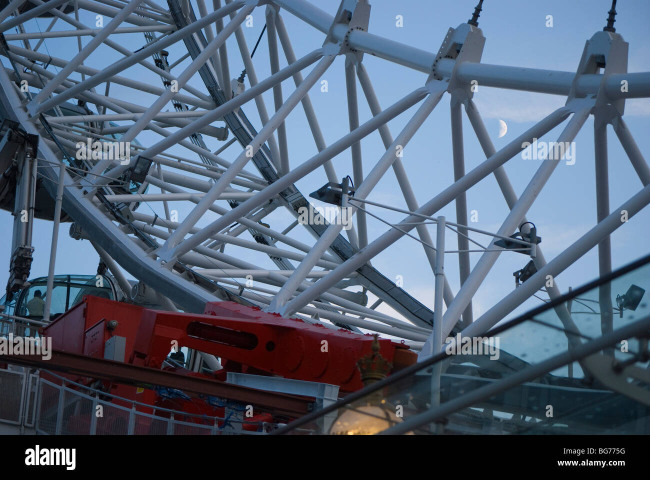 Part of the drive mechanism for the London Eye Stock Photo - Alamy