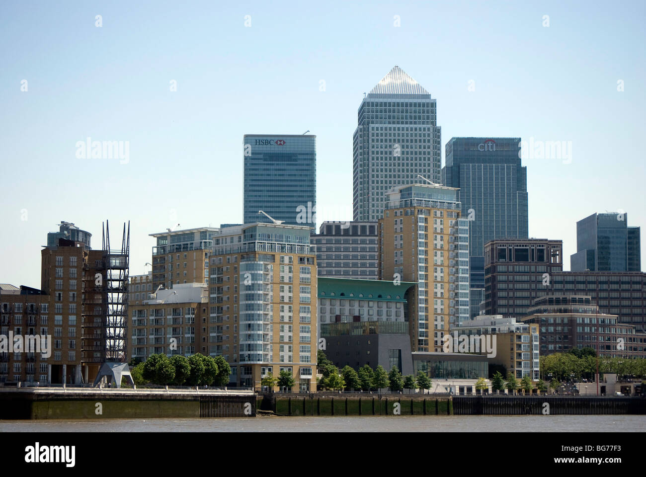 Bank buildings at Canary Wharf, London Stock Photo - Alamy