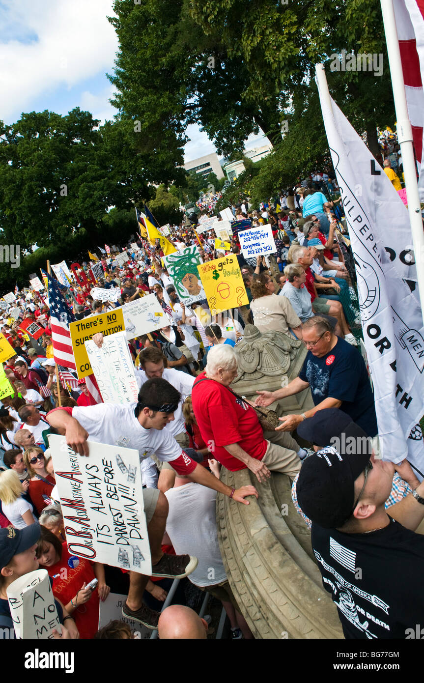 The Tea Party Protest at the Capitol Building on 9-12-2009 Stock Photo ...
