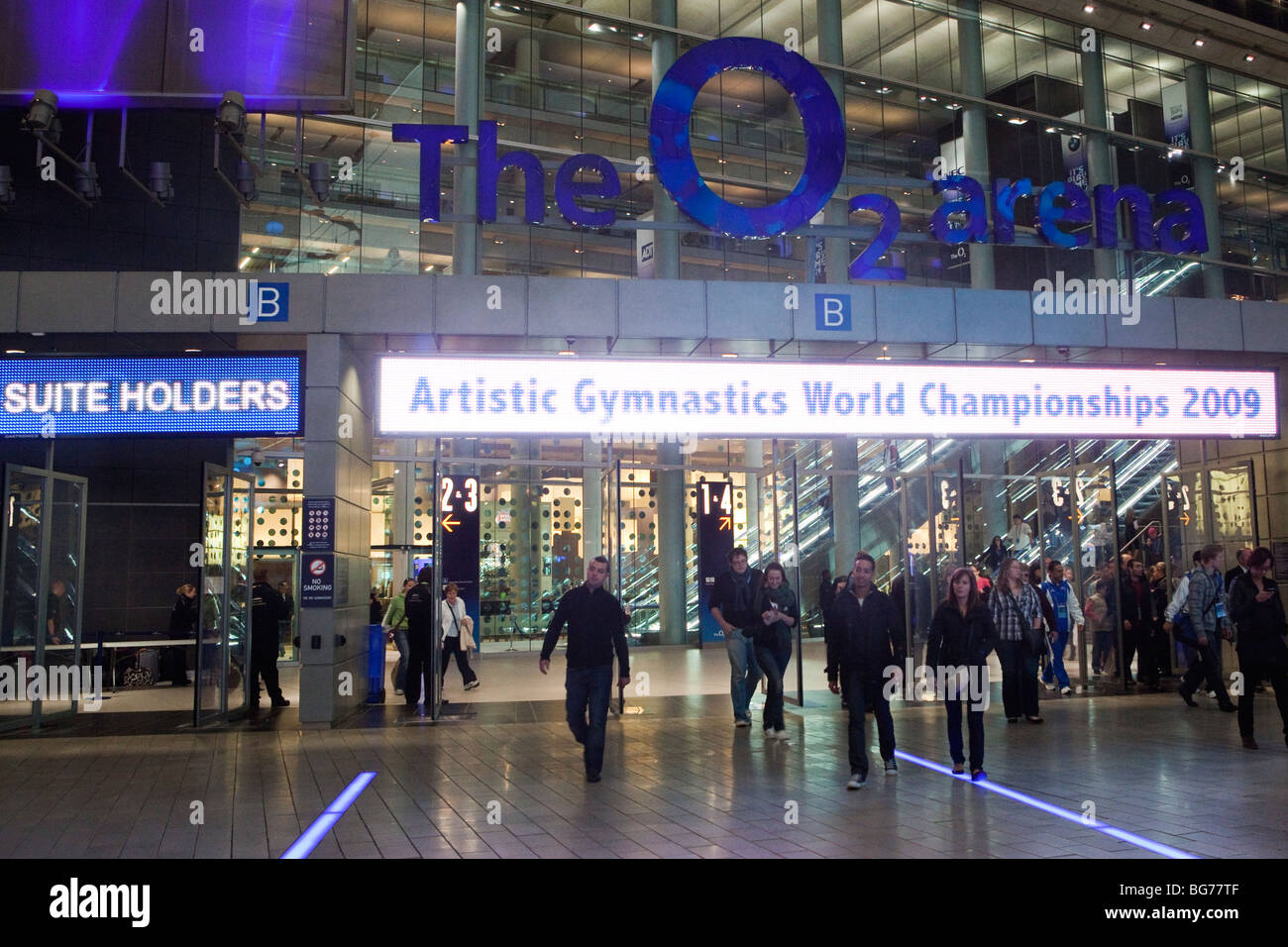The inside of the O2 Arena Stock Photo - Alamy