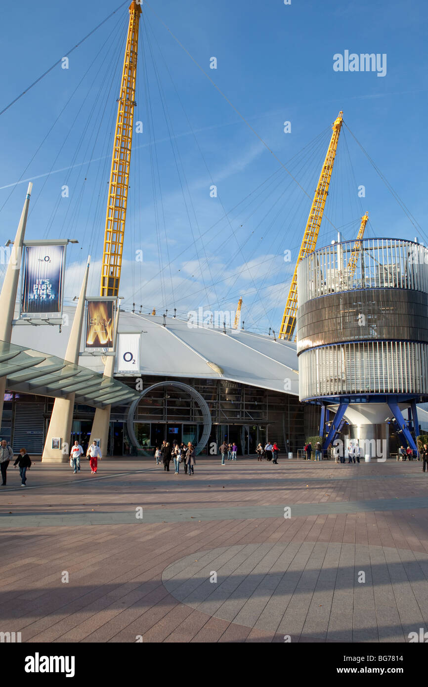 O2 Arena entrance in Greenwich, London Stock Photo - Alamy