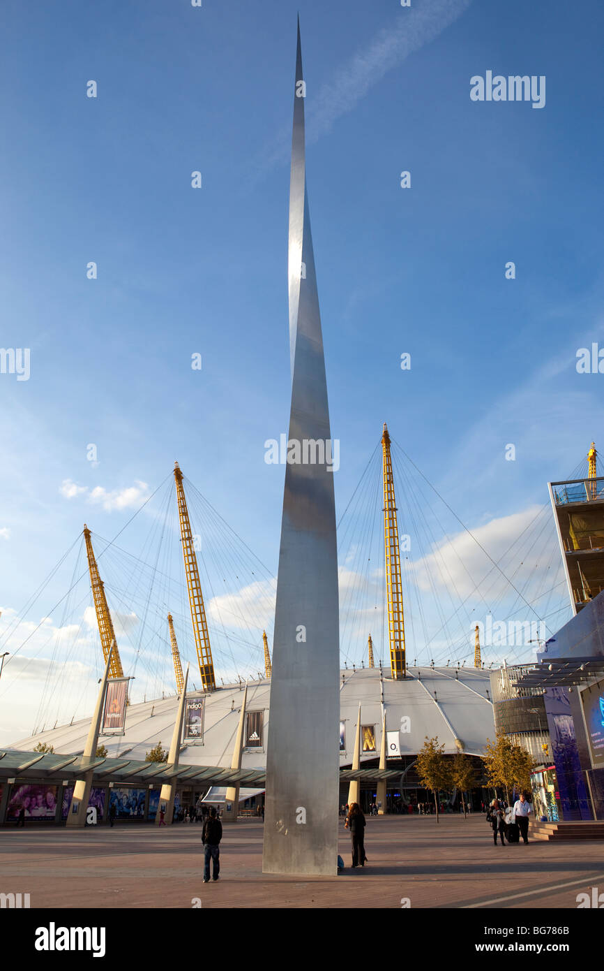 Modern Art outside O2 Arena Stock Photo - Alamy