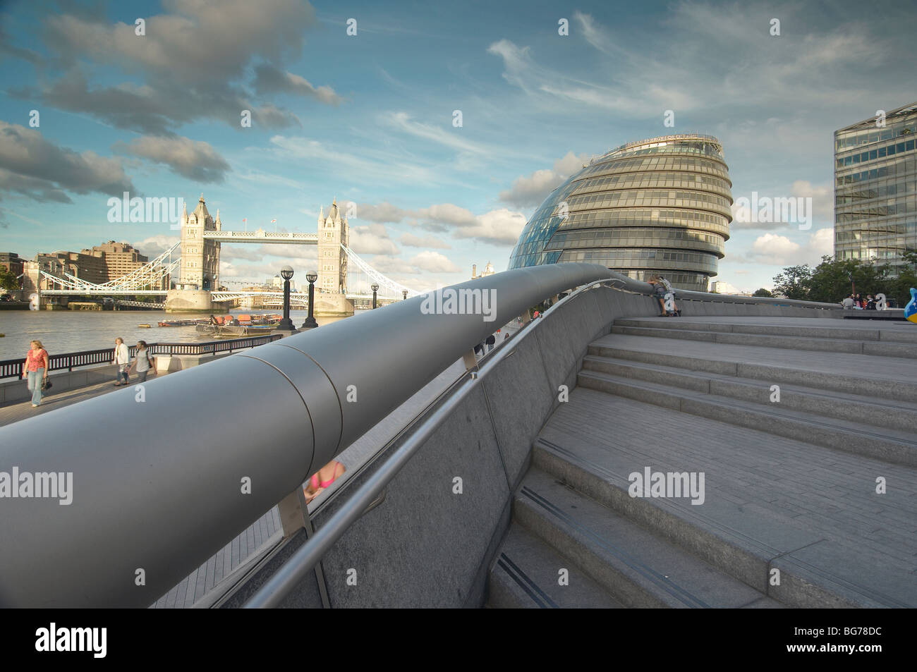 London tower bridge stairs hi-res stock photography and images - Alamy