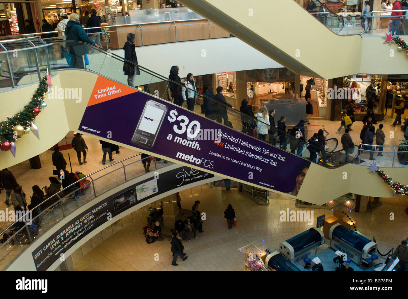 Shoppers queens center mall in hi-res stock photography and images - Alamy