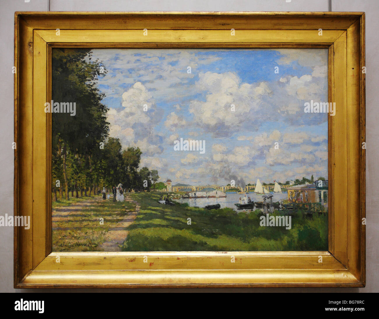 Bassin d'Argenteuil, Claude Monet, 1872, d'Orsay Museum, Paris, France ...