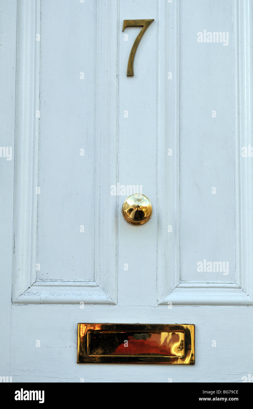 Door Number 7. House Seven Stock Photo - Alamy