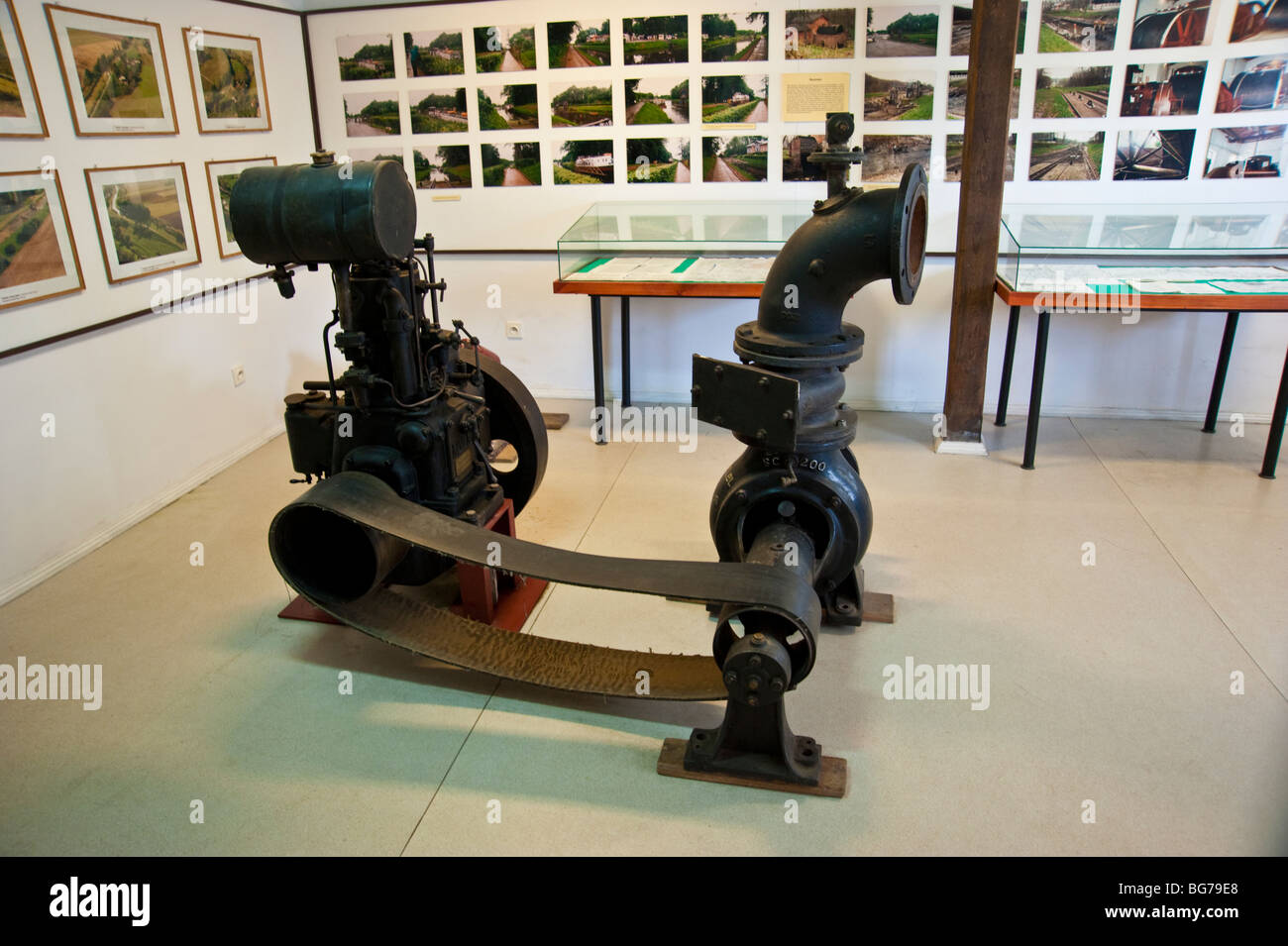 Water pumps at museum of Elblaski Canal near Elblag, Poland ...