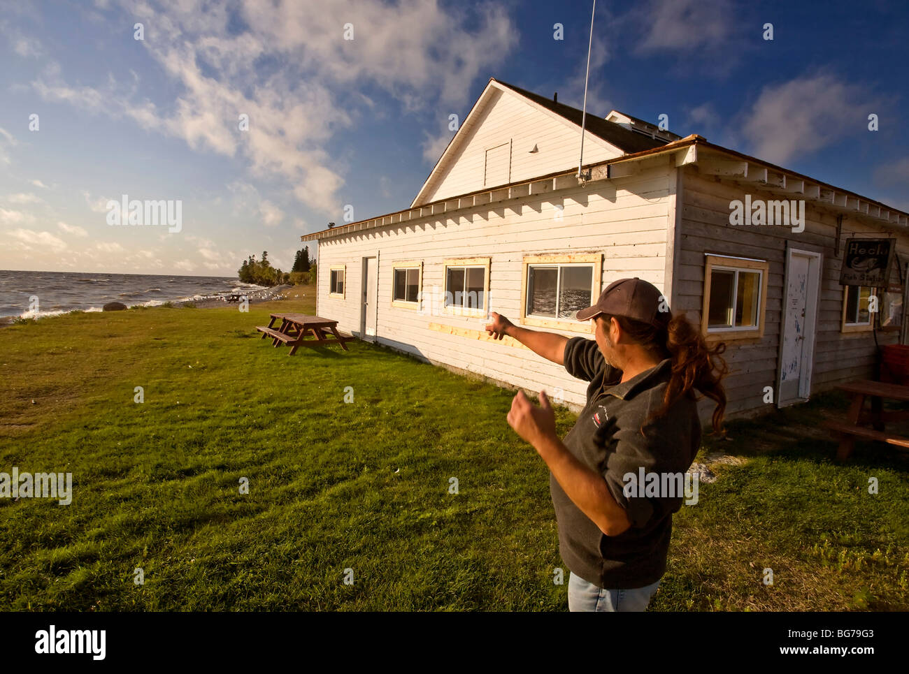 Fishing Shack Hecla Island Manitoba Lake Winnipeg Stock Photo - Alamy