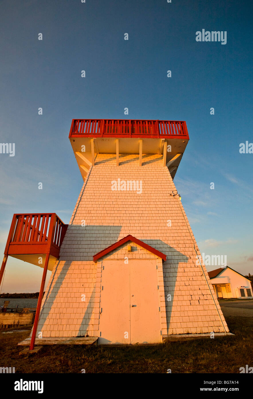 Lookout tower Gull Harbor Manitoba Stock Photo - Alamy
