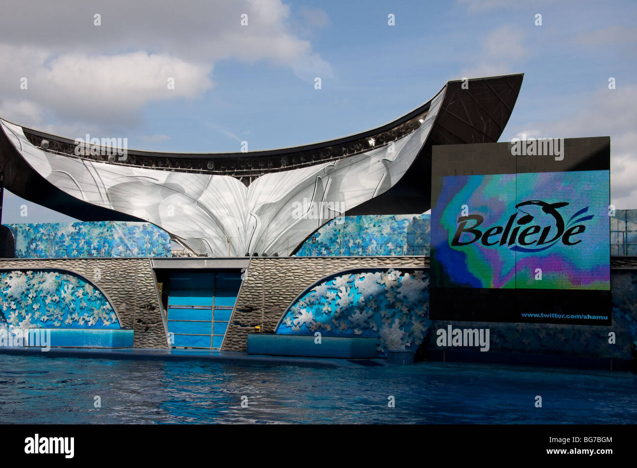 shamu stadium seaworld florida Stock Photo - Alamy