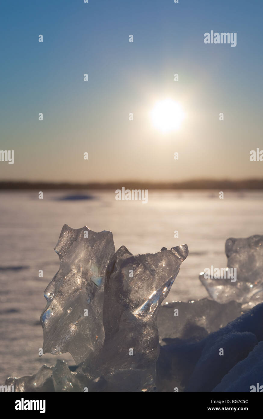 Ice and sun Stock Photo - Alamy