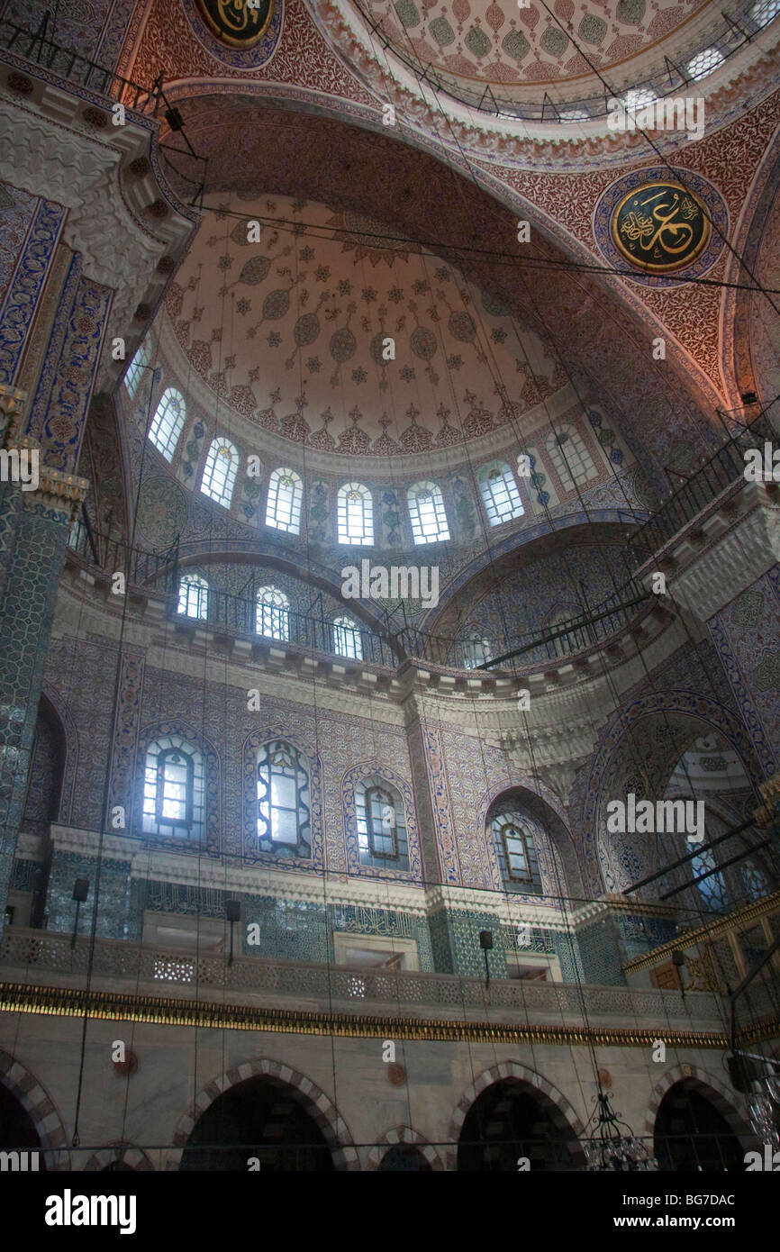 Interior of Yeni Cami Mosque in Istanbul - Eminonu, Istanbul, Turkey ...
