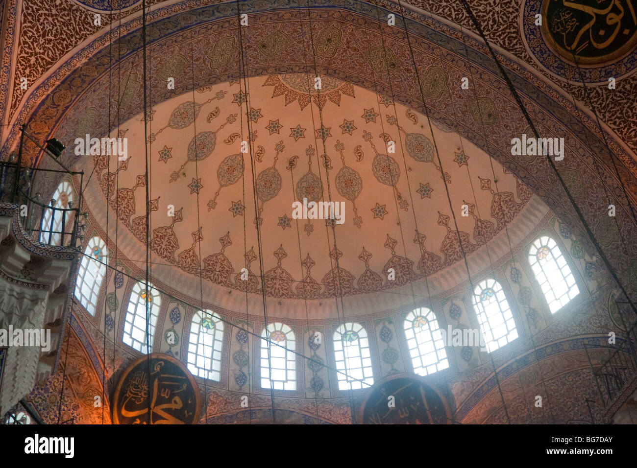 Interior of Yeni Cami Mosque in Istanbul - Eminonu, Istanbul, Turkey ...