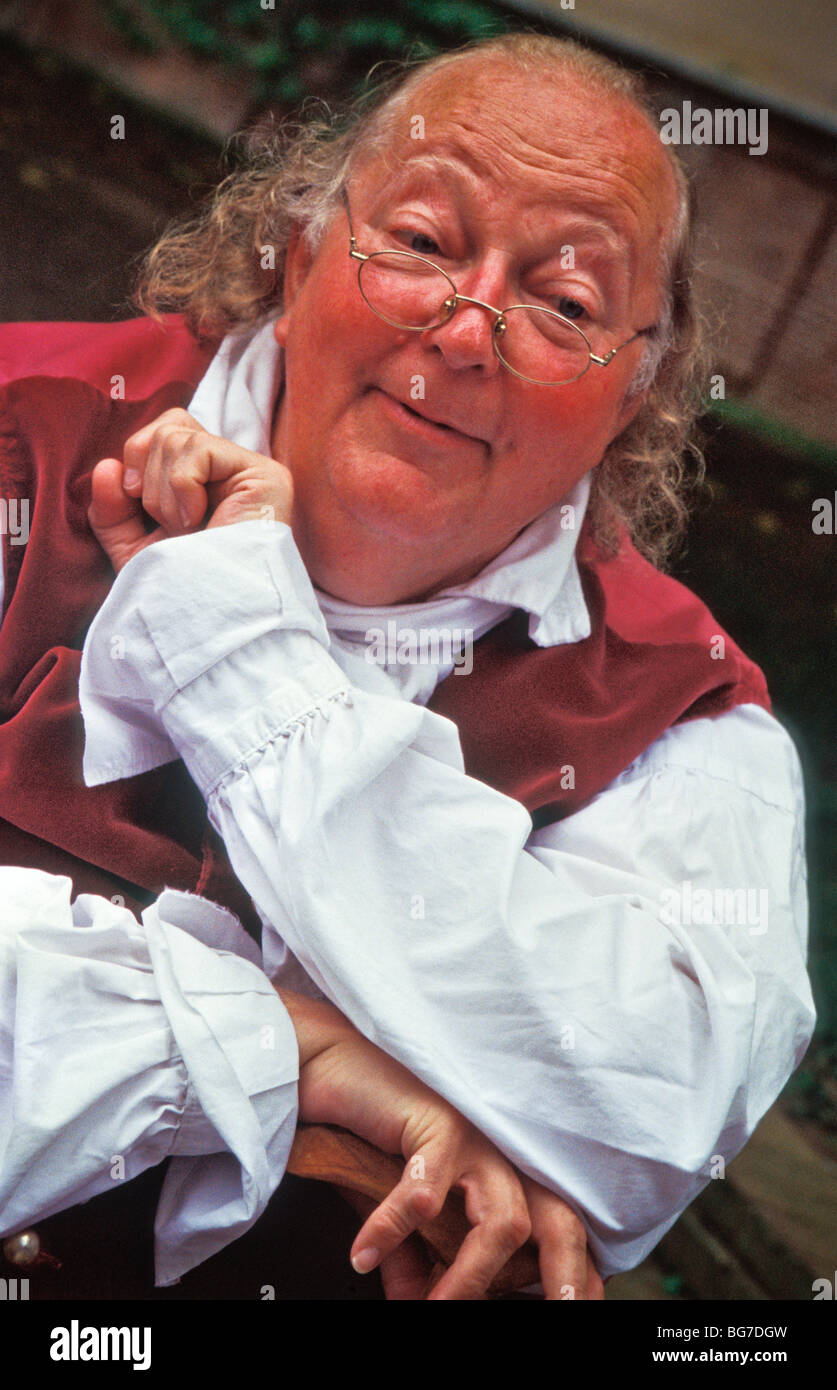 Benjamin Franklin reenactor Stock Photo - Alamy