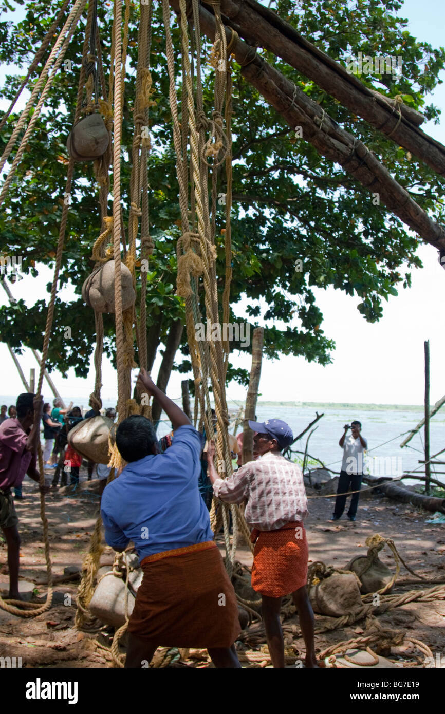 Cochin, Kerala fishing Stock Photo - Alamy
