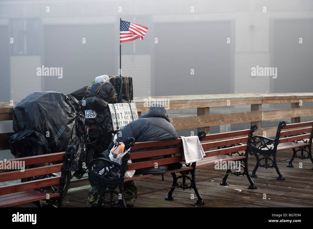 Bag lady homeless hi-res stock photography and images - Alamy