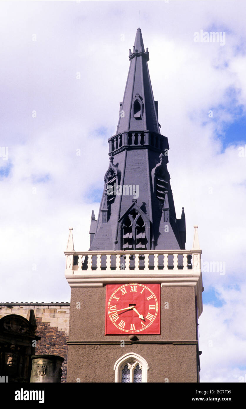 Glasgow, St. George's Tron Church steeple Scotland UK clock tower ...