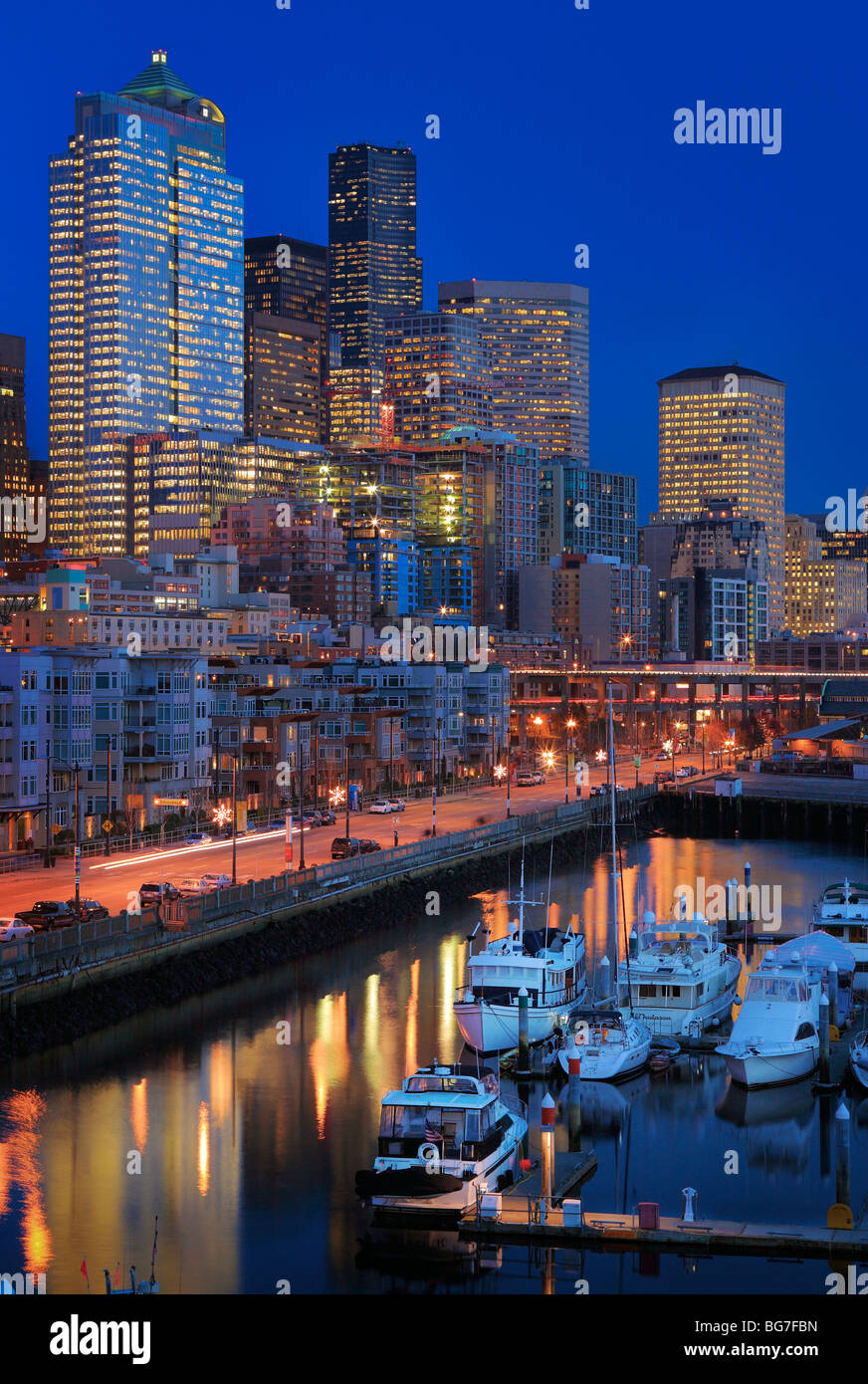 Seattle downtown skyline and waterfront Stock Photo - Alamy
