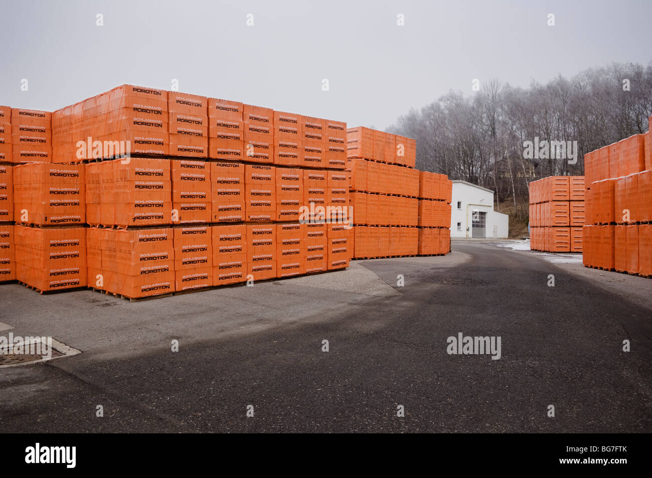 The "Schlagmann Poroton" tile factory in Markt Isen, Bavaria, Germany ...
