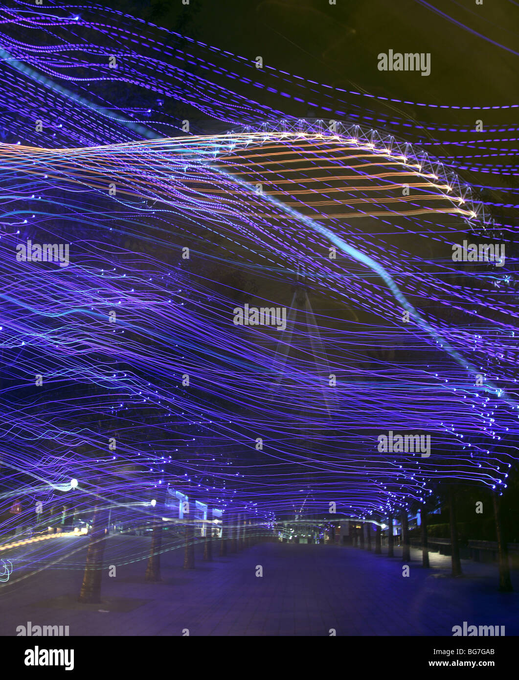 Abstract Blue lights Stock Photo - Alamy