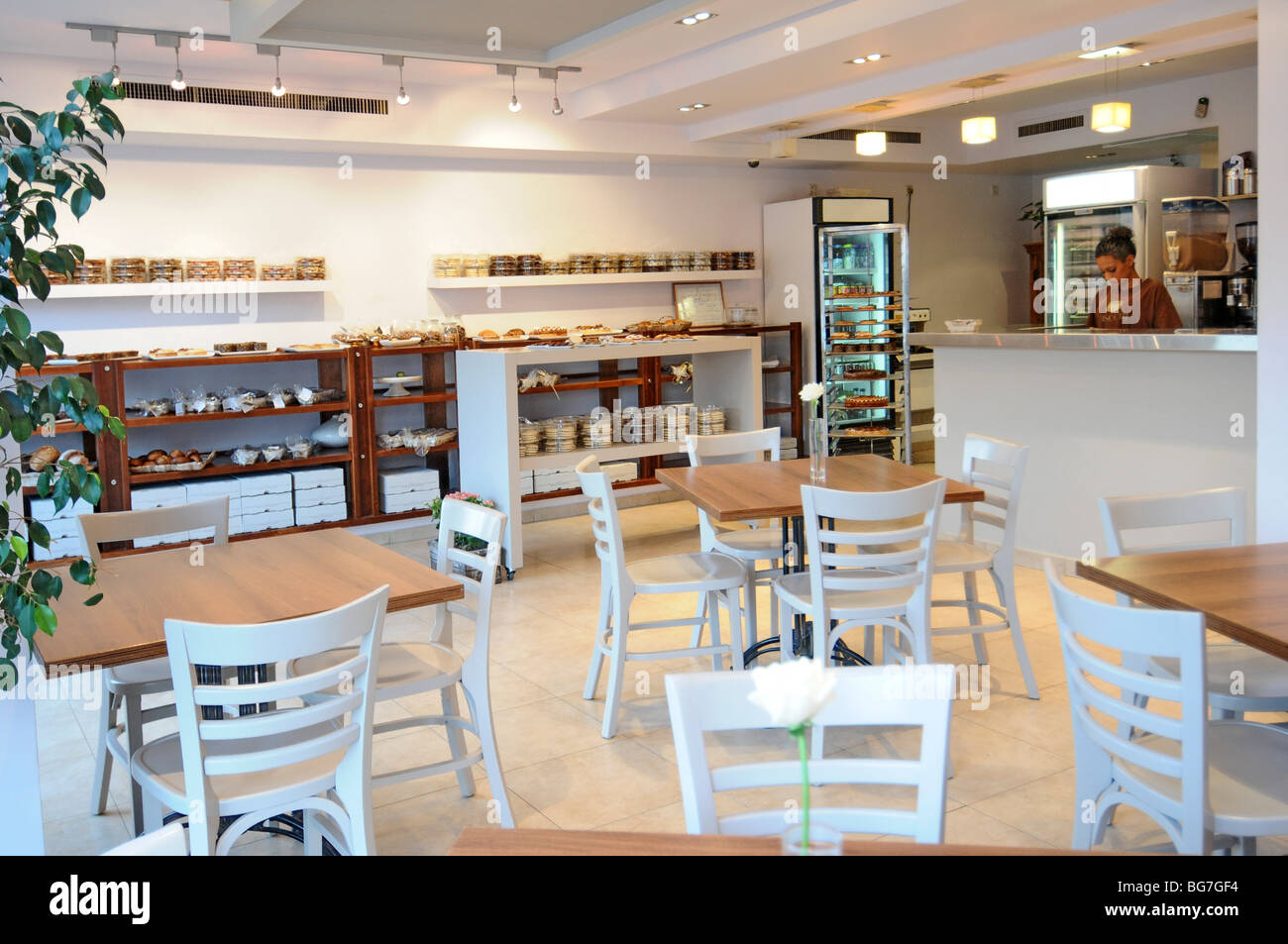 Interior of a restaurant Stock Photo - Alamy