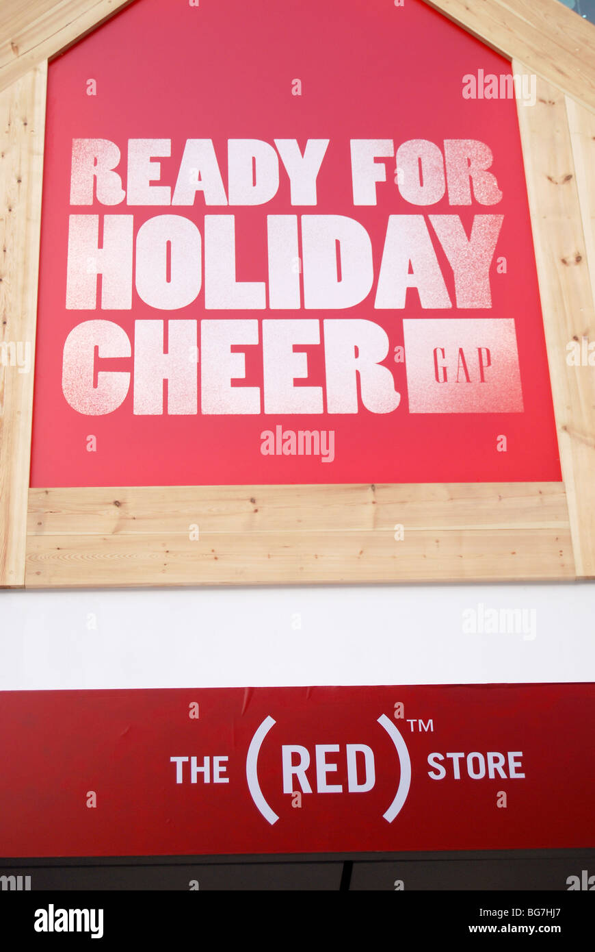 The Red Store Gap London Stock Photo - Alamy