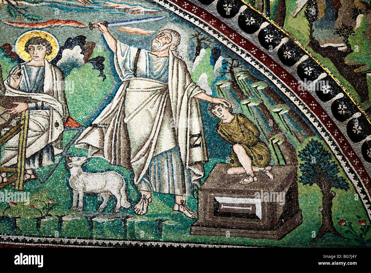 Abraham isaac mosaic ravenna hi-res stock photography and images - Alamy