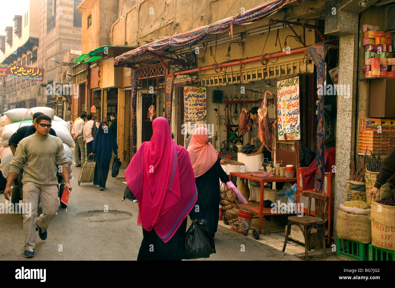 Cairo Street Scene Traditional Dress High Resolution Stock Photography ...