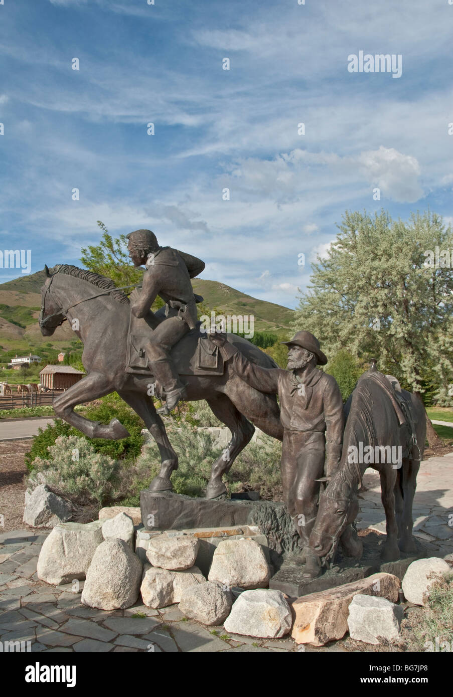 Utah Salt Lake City This Is The Place Heritage Park National Pony ...