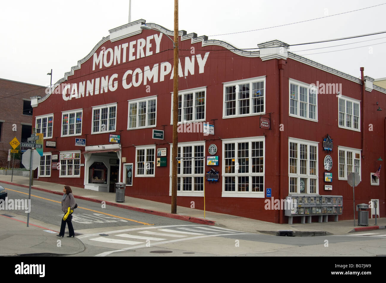 Historic Cannery Row in Monterey, California Stock Photo - Alamy